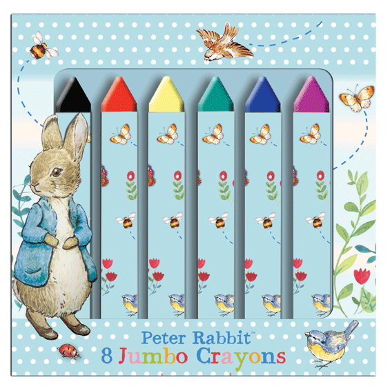 Peter Rabbit 8 Jumbo Crayons - Beatrix Potter Shop Peter Rabbit 8 Jumbo Crayons - Beatrix Potter Shop