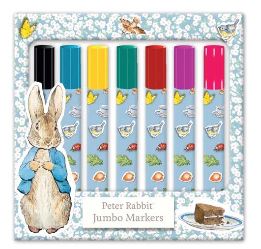 Peter Rabbit 8 Jumbo Markers - Beatrix Potter Shop Peter Rabbit 8 Jumbo Markers - Beatrix Potter Shop