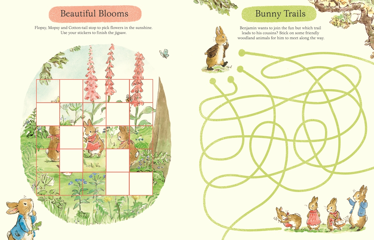 Peter Rabbit Hop, Skip and Stick Activity Book - Beatrix Potter Shop