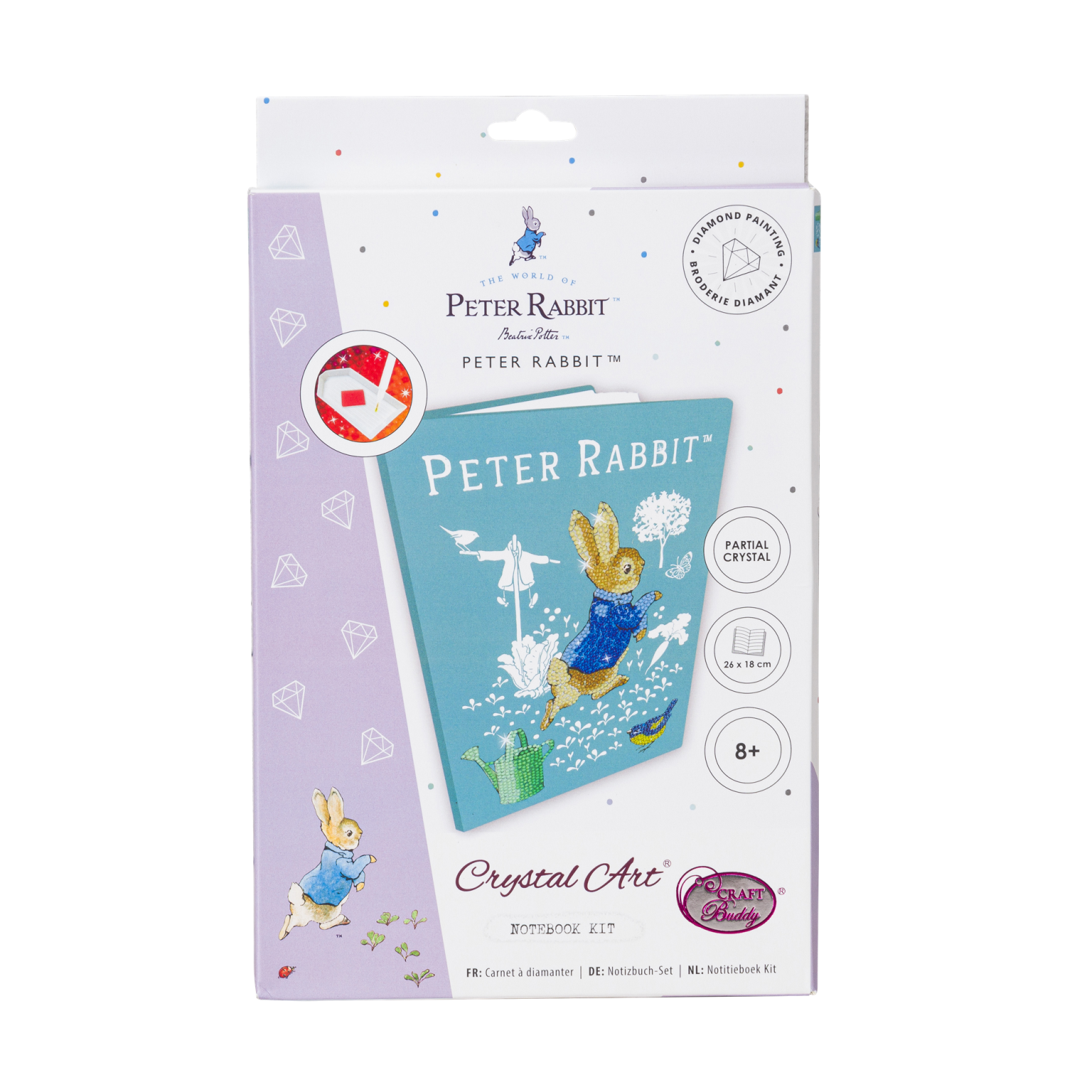 Peter Rabbit Crystal Art Notebook Kit - Beatrix Potter Shop