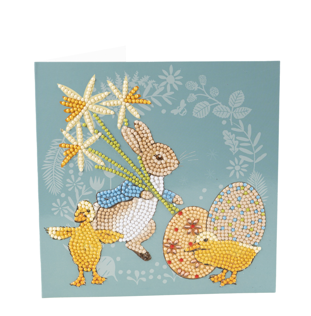 Peter Rabbit & Spring Chicks Crystal Art Card Kit - Beatrix Potter Shop